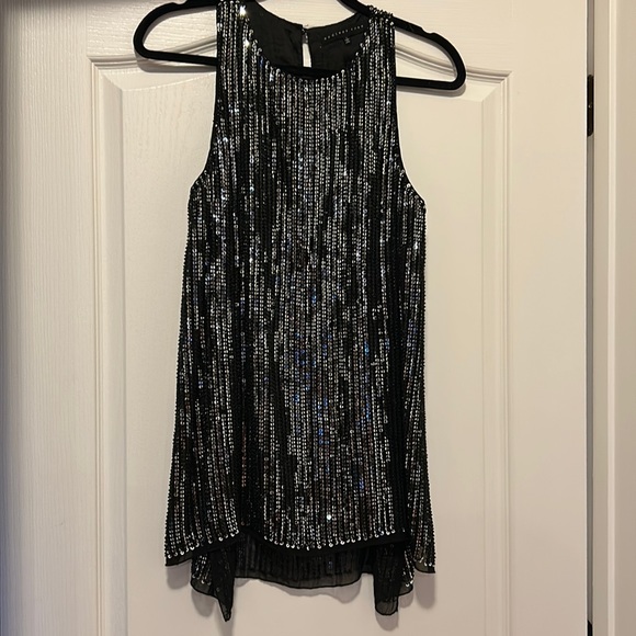 Endless Rose | Tops | Endless Rose Black Sequin Top | Poshmark